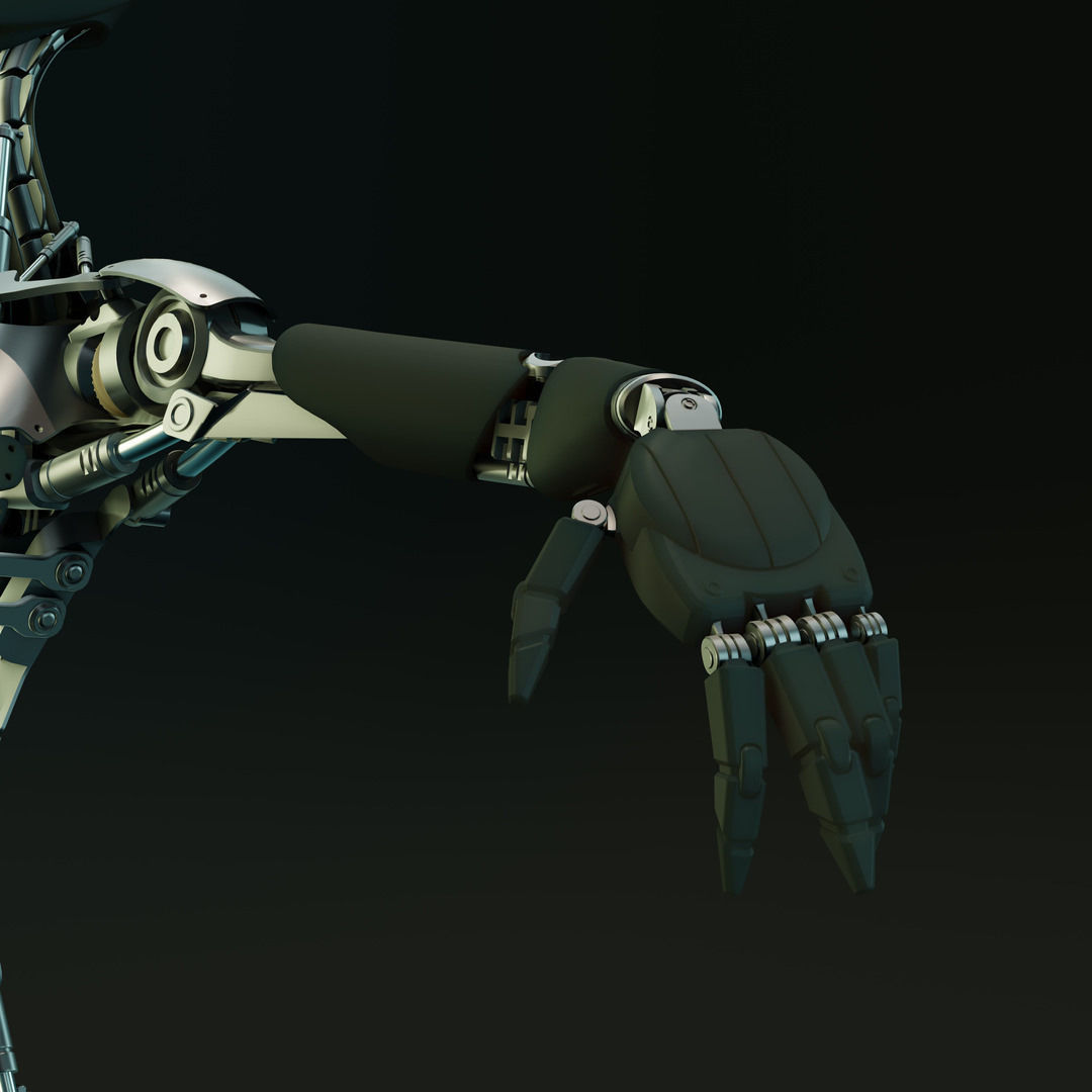 ROBOT Girl 3D model rigged | CGTrader