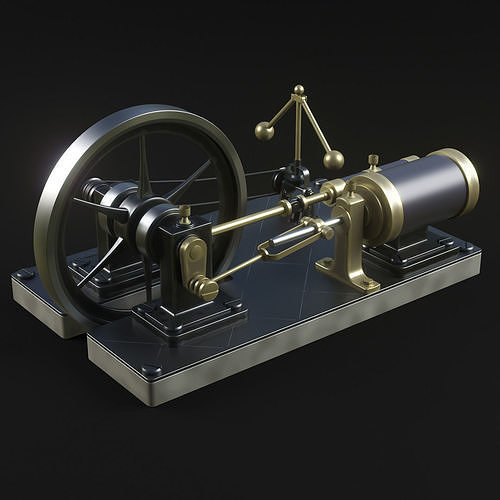Steam Engine 3d Model | Cgtrader