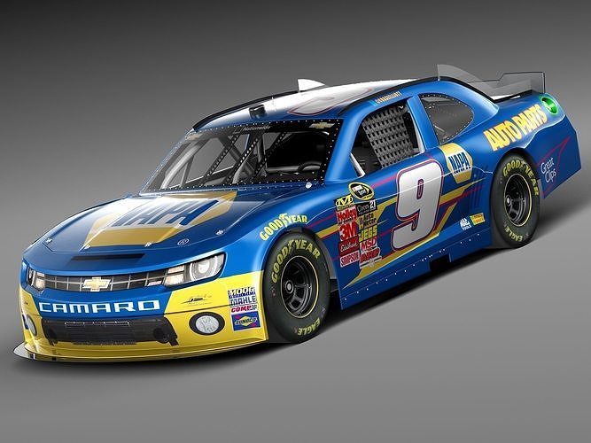 Chevrolet Camaro Nascar NAPA CG 2014 3D model | CGTrader