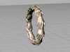 Hands Band Ring Own design Wedding Band 7US size 3D model 3D printable ...