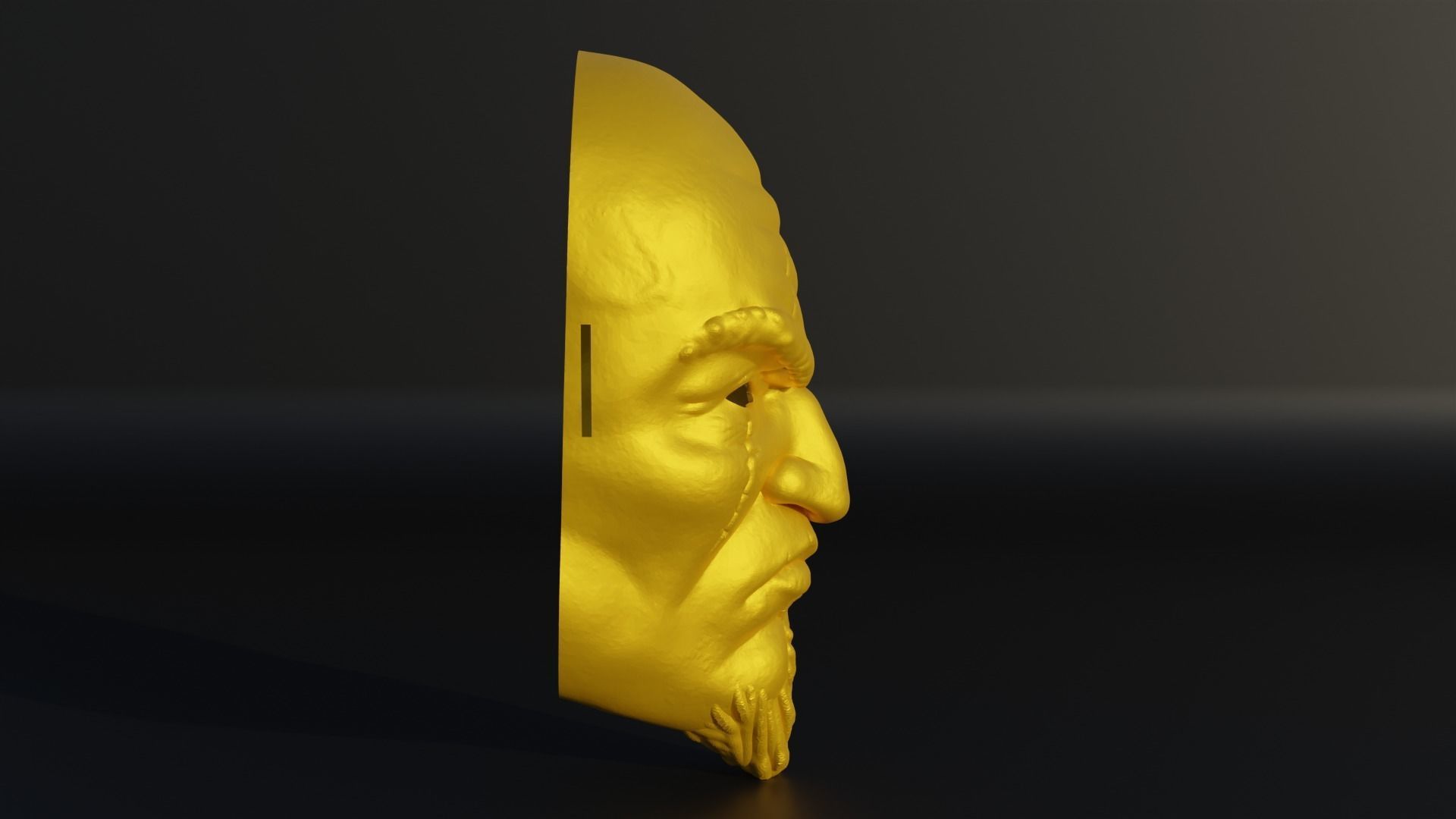 Kratos The God Of War Face Mask 3D model 3D printable | CGTrader