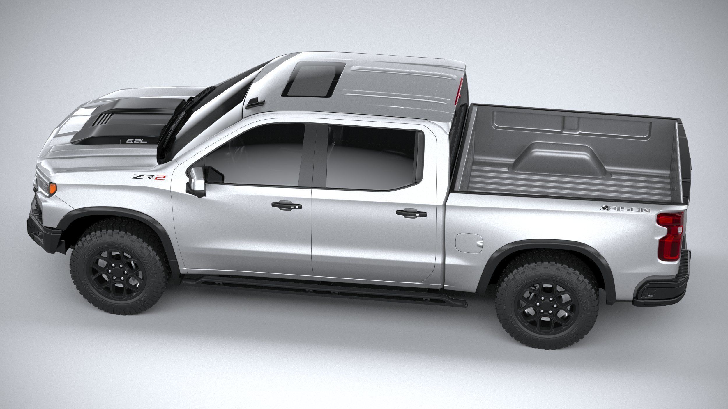 Chevrolet Silverado ZR2 Bison CG 2023 3D model | CGTrader