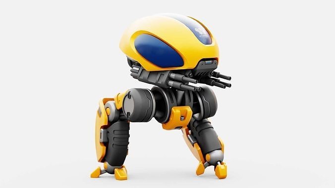 MILITARY BOT M-3000 RIGGED 3D model rigged | CGTrader