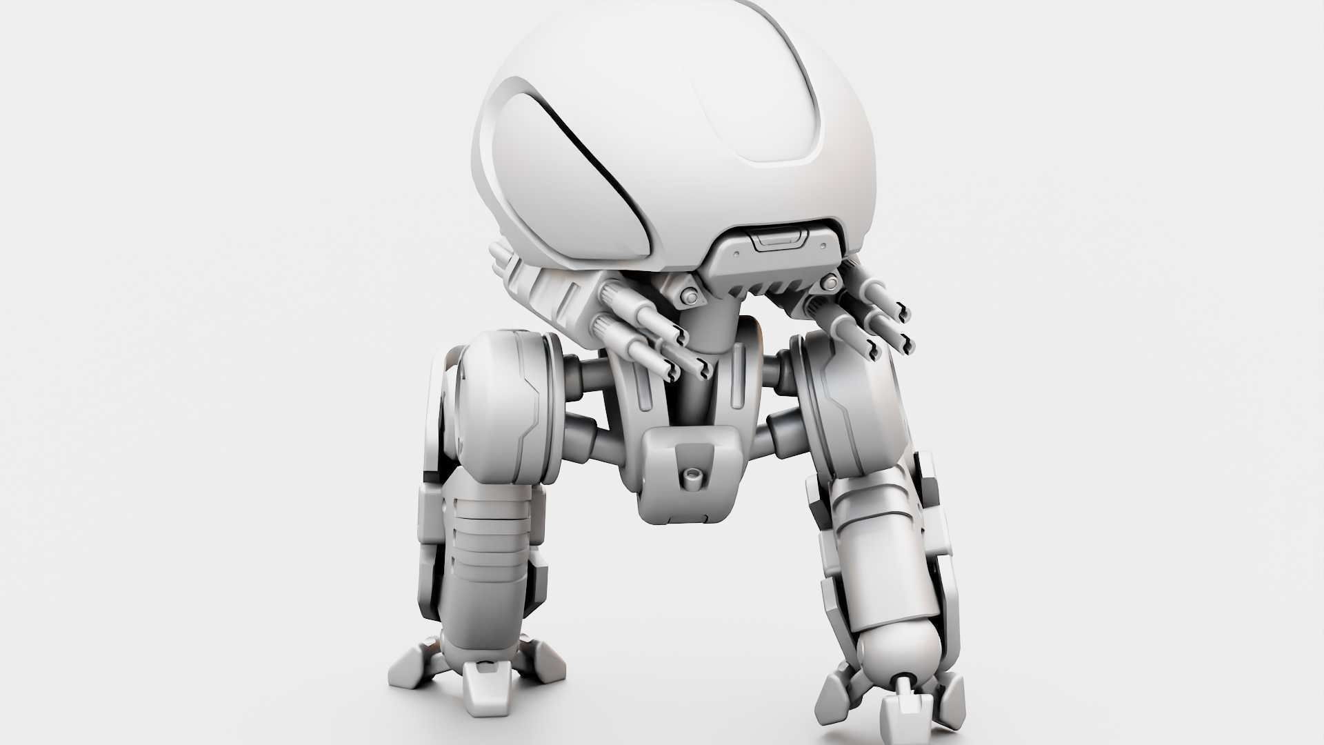 MILITARY BOT M-3000 RIGGED 3D model rigged | CGTrader