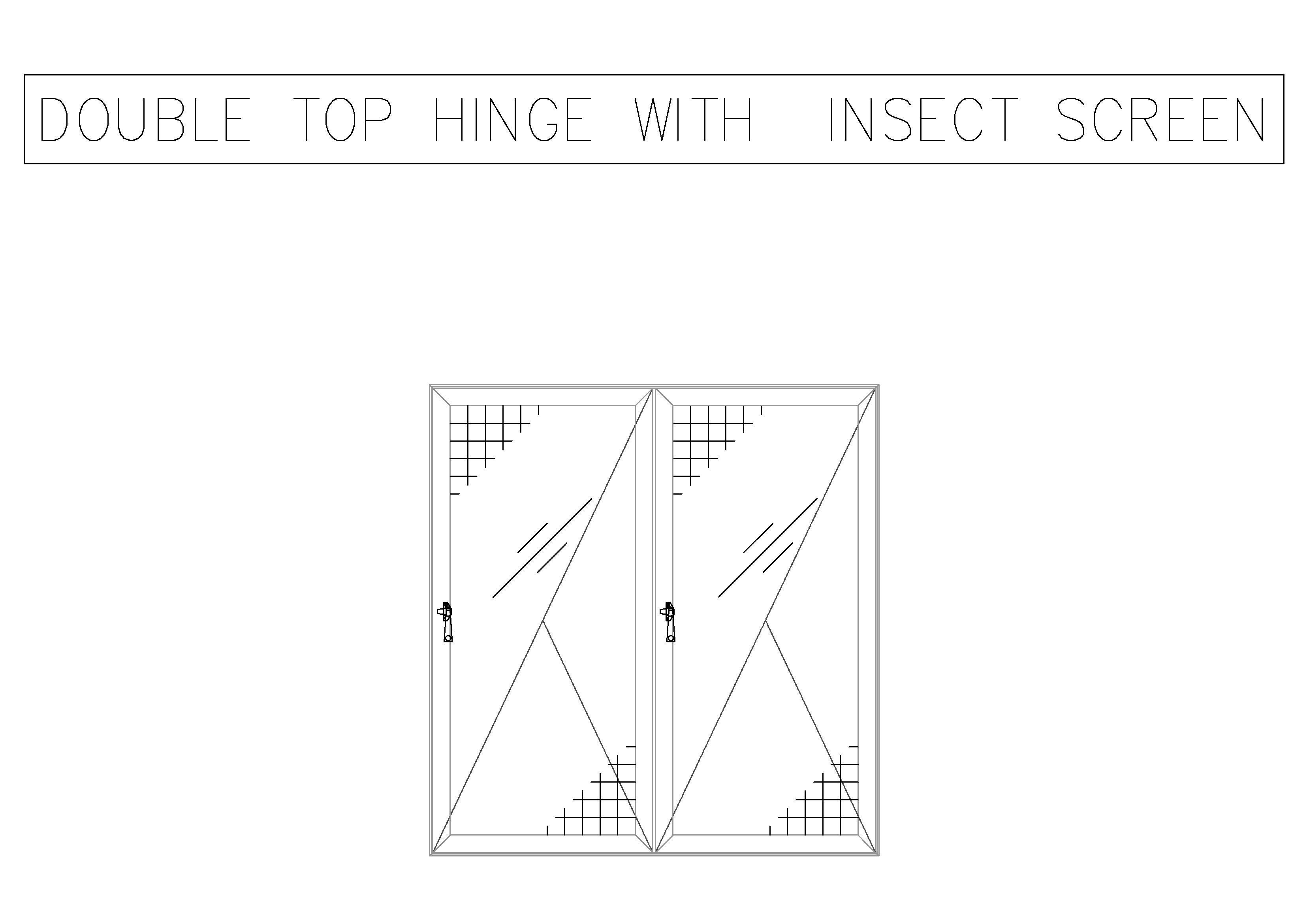 2D Casement Windows Top View 3D model | CGTrader