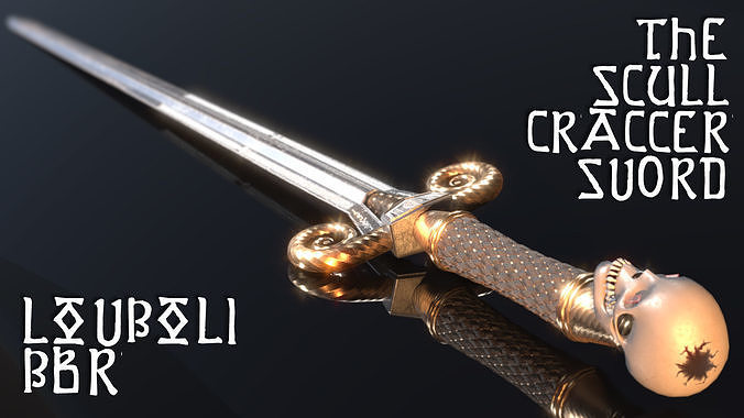 3D model The Skull Cracker Sword VR / AR / low-poly | CGTrader