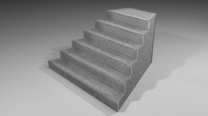 Stair - Triangle 3D model | CGTrader