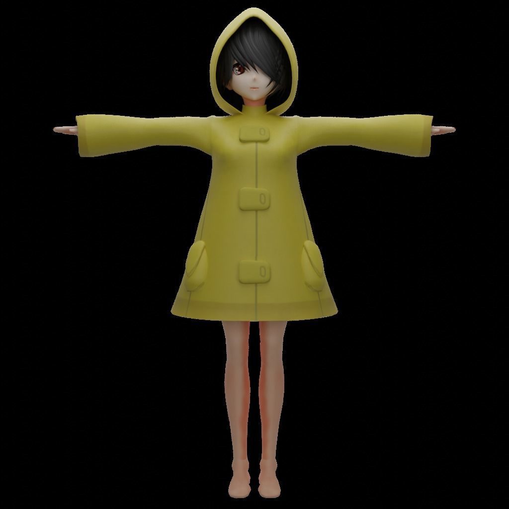 3D model 3D Girl Model from Little Nightmare low-poly 3D model VR / AR ...