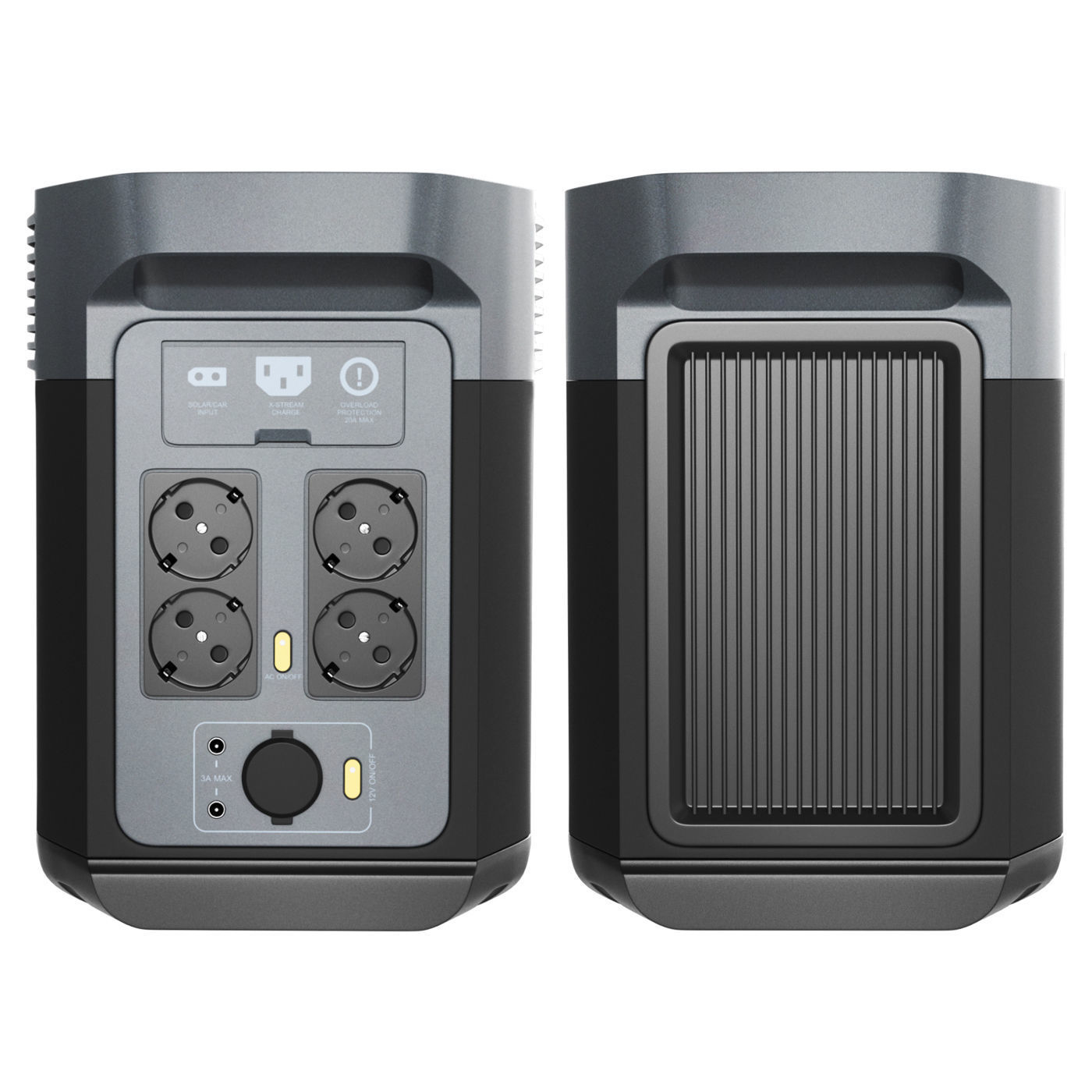 EcoFlow DELTA 2 charging station and battery 3D model | CGTrader