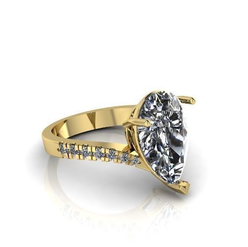 Engagement Ring Model 2926 3D model 3D printable | CGTrader