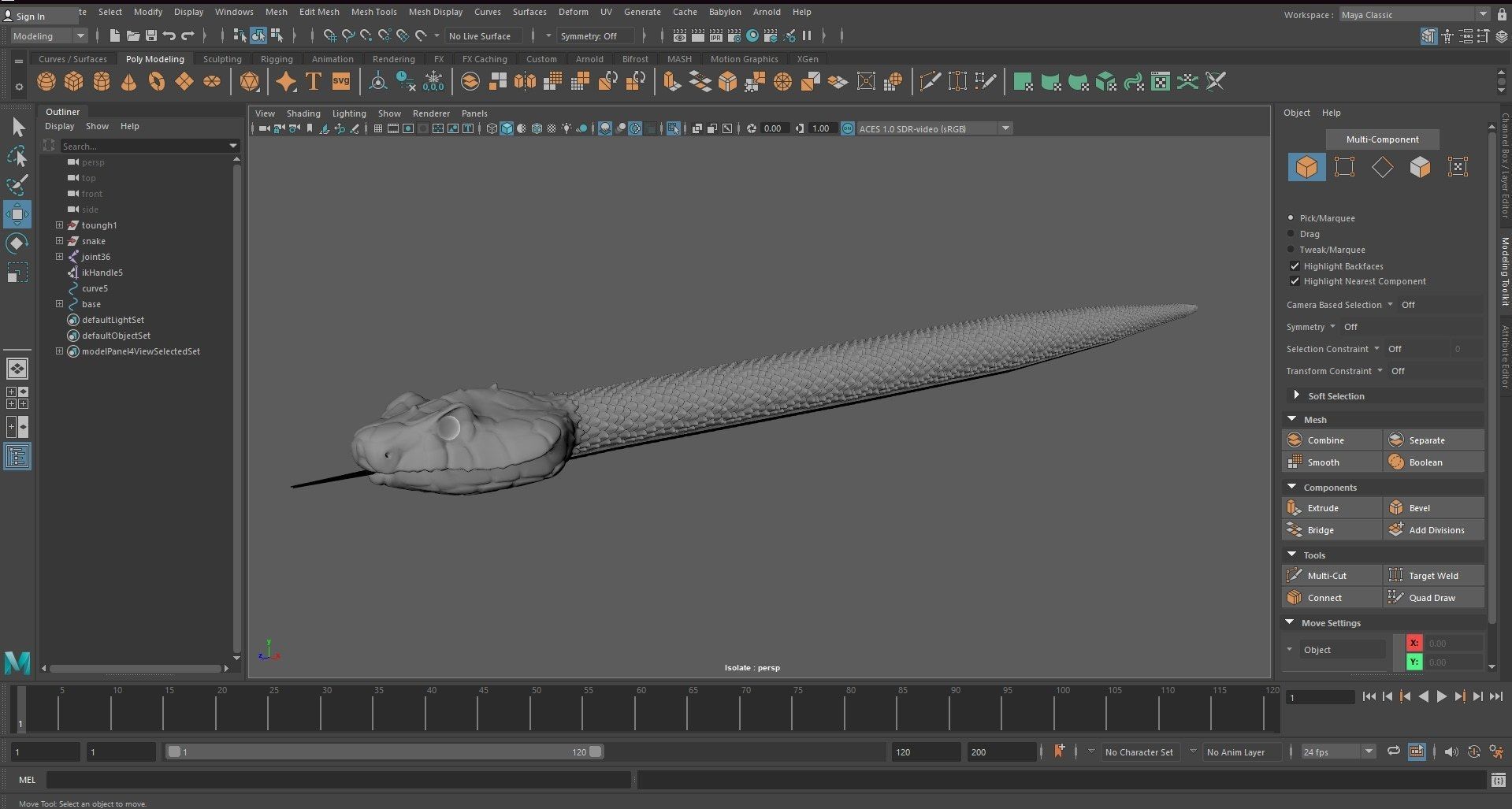 Realistic Rattlesnake Model statue of snake 3D model rigged | CGTrader