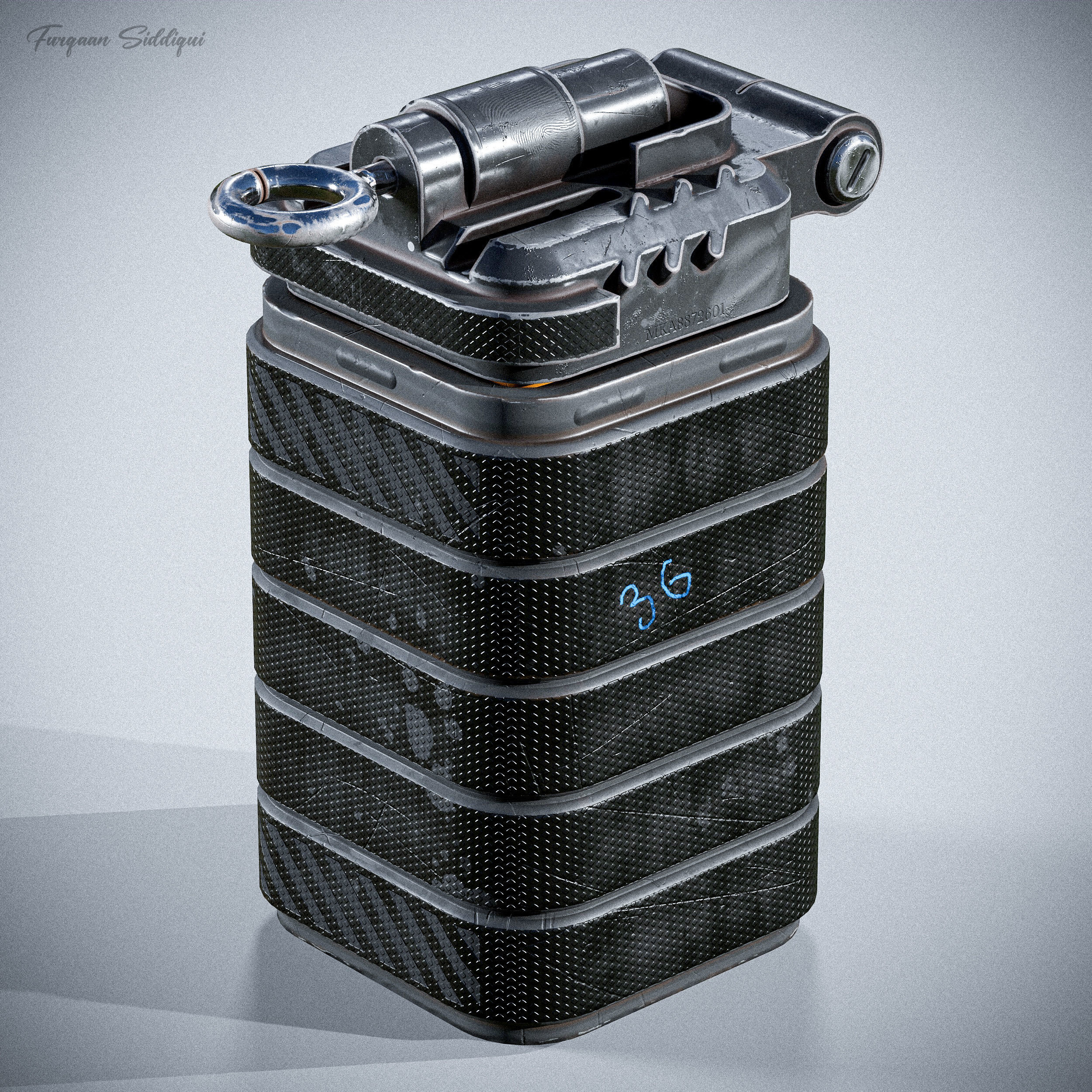 3D model Sci-fi Bulky Frag Grenade VR / AR / low-poly | CGTrader
