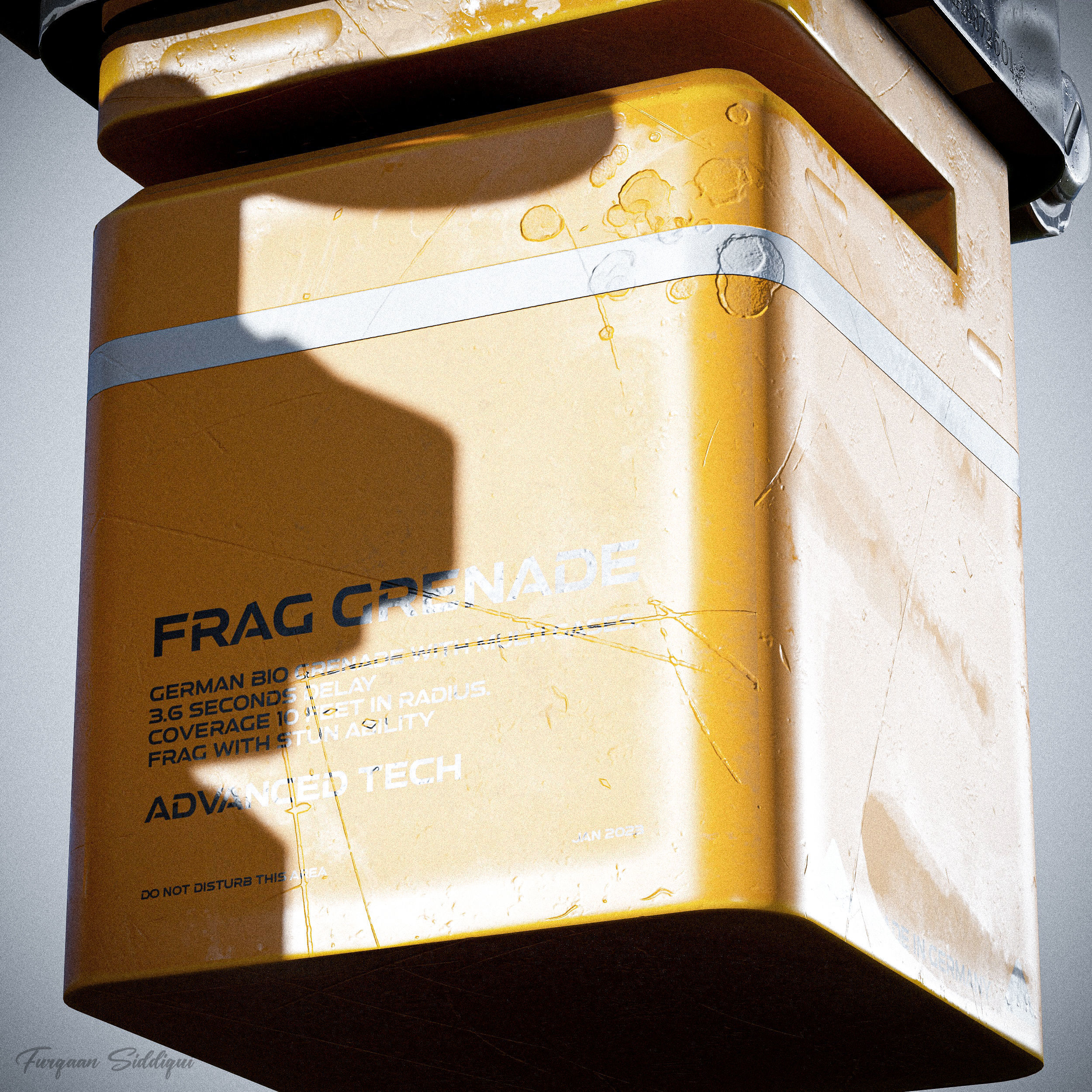 3D model Sci-fi Bulky Frag Grenade VR / AR / low-poly | CGTrader