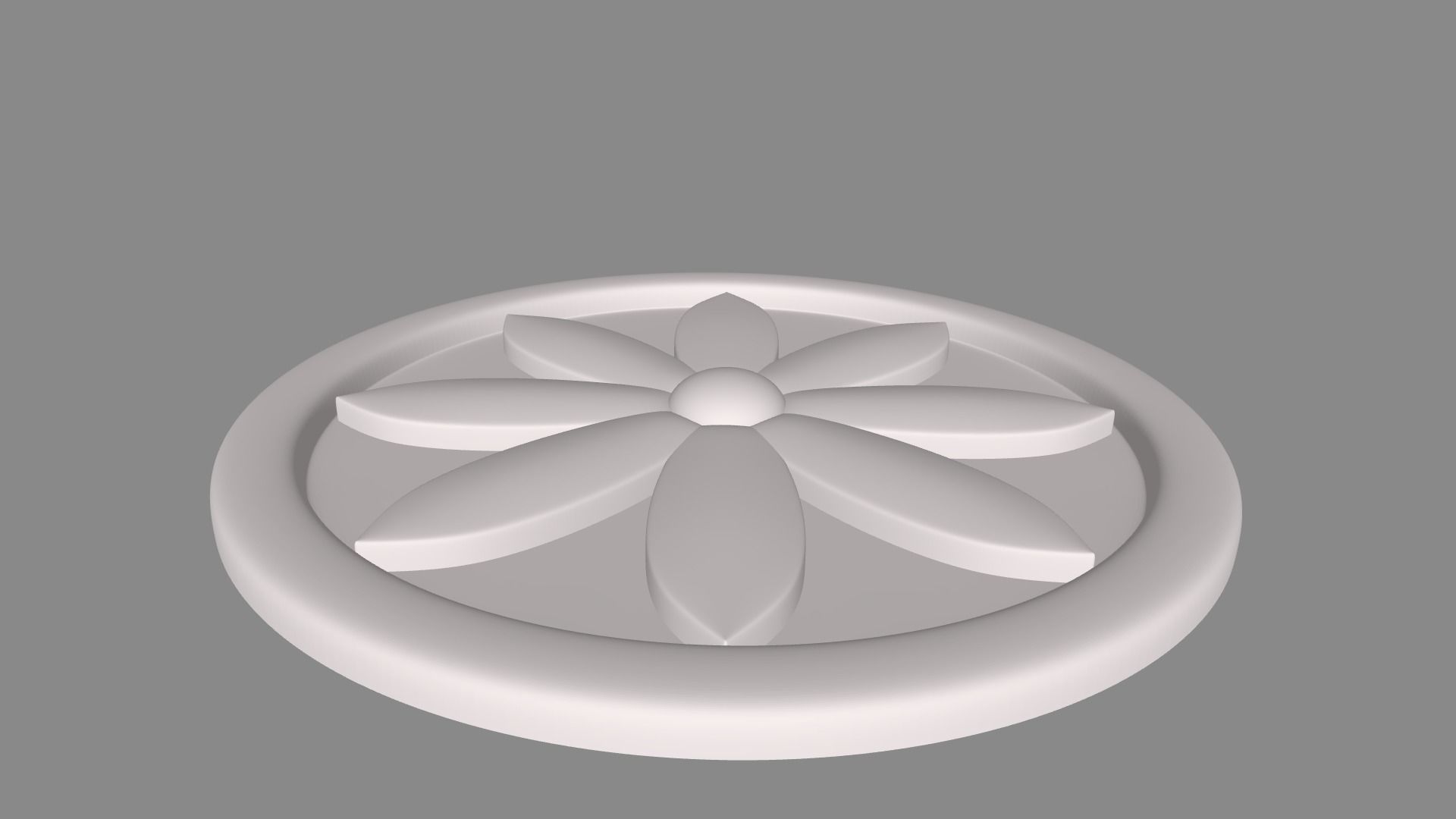 Round rosette 007 3D model 3D model 3D printable | CGTrader