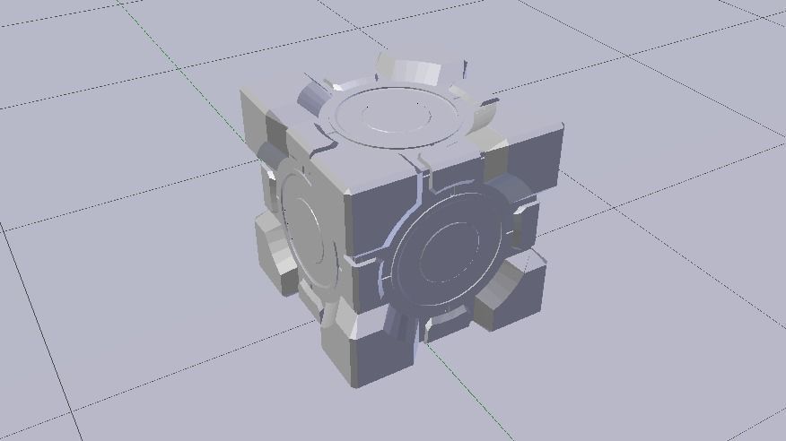 3D model Portal Cube VR / AR / low-poly | CGTrader