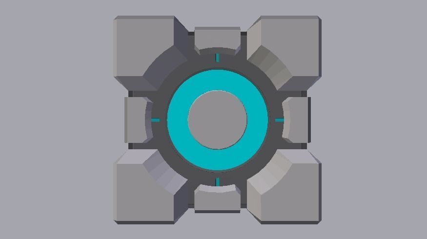 3D model Portal Cube VR / AR / low-poly | CGTrader