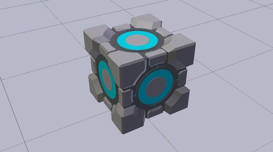 3D model Portal Cube VR / AR / low-poly | CGTrader