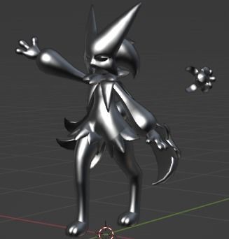 meowscarada pokemon scarlet and violet 3d figurine 3D model 3D ...