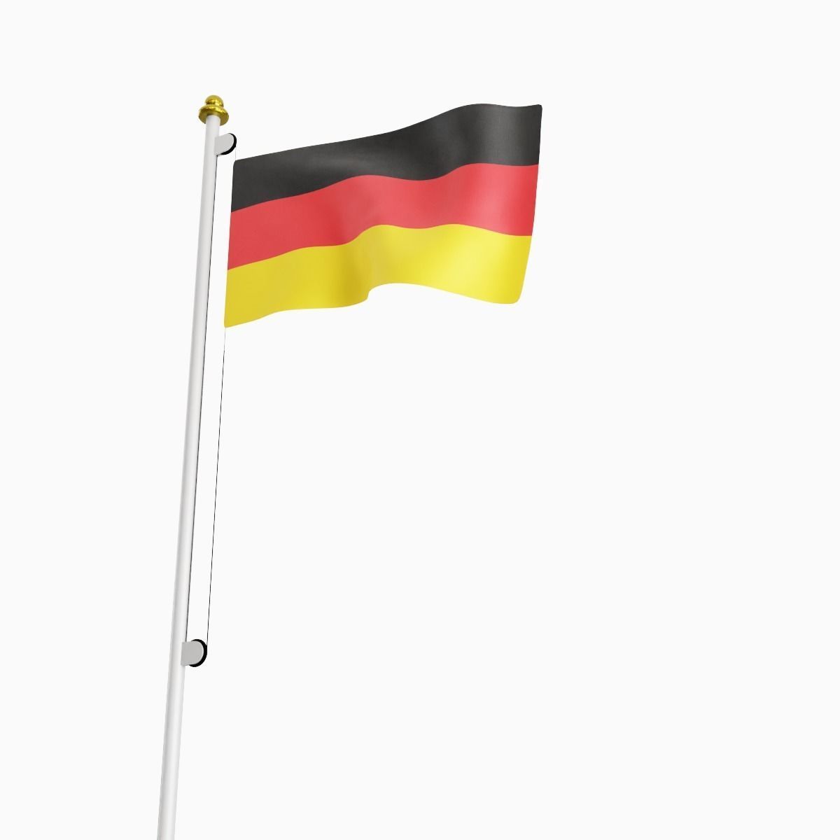 3D model Flag of the Germany VR / AR / low-poly | CGTrader