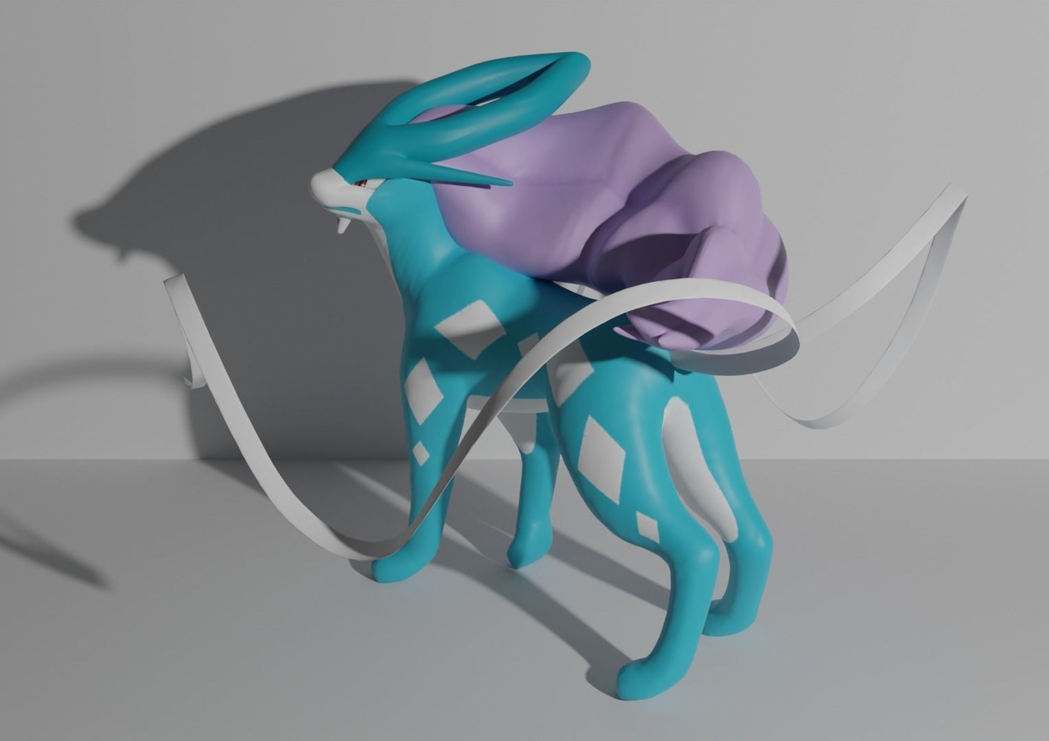 Suicune pokemon 3D print model 3D model 3D printable | CGTrader
