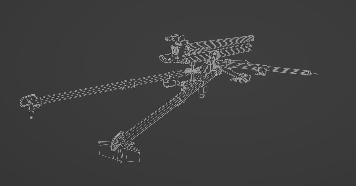 3D model Type 11 37 mm infantry gun VR / AR / low-poly | CGTrader