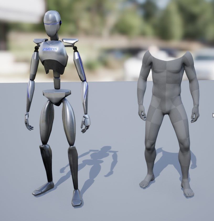 XSENS Mocap Retarget Project for Unreal Engine free VR / AR / low-poly 3D model animated rigged ...
