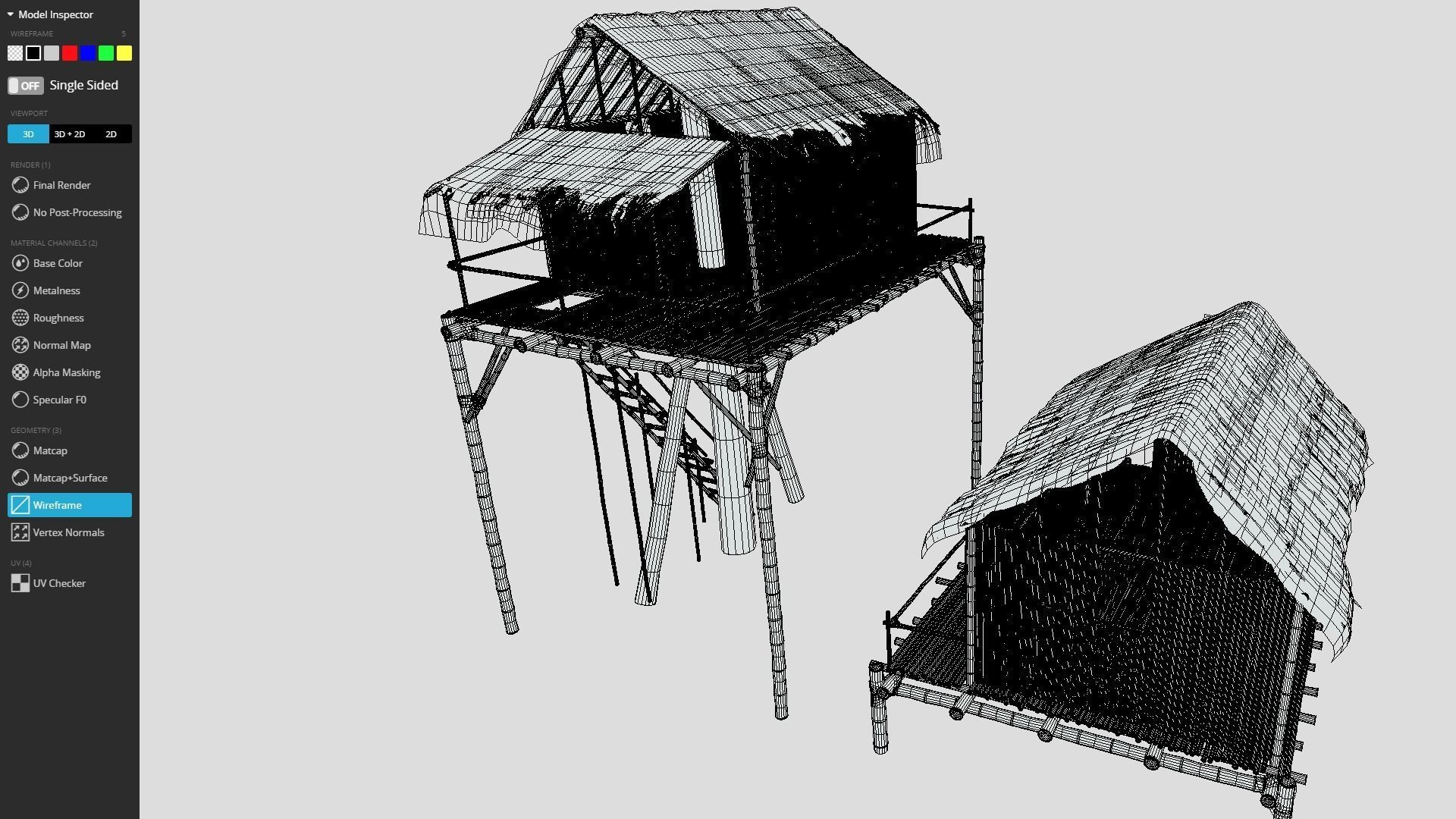 Jungle tree house 3D model | CGTrader
