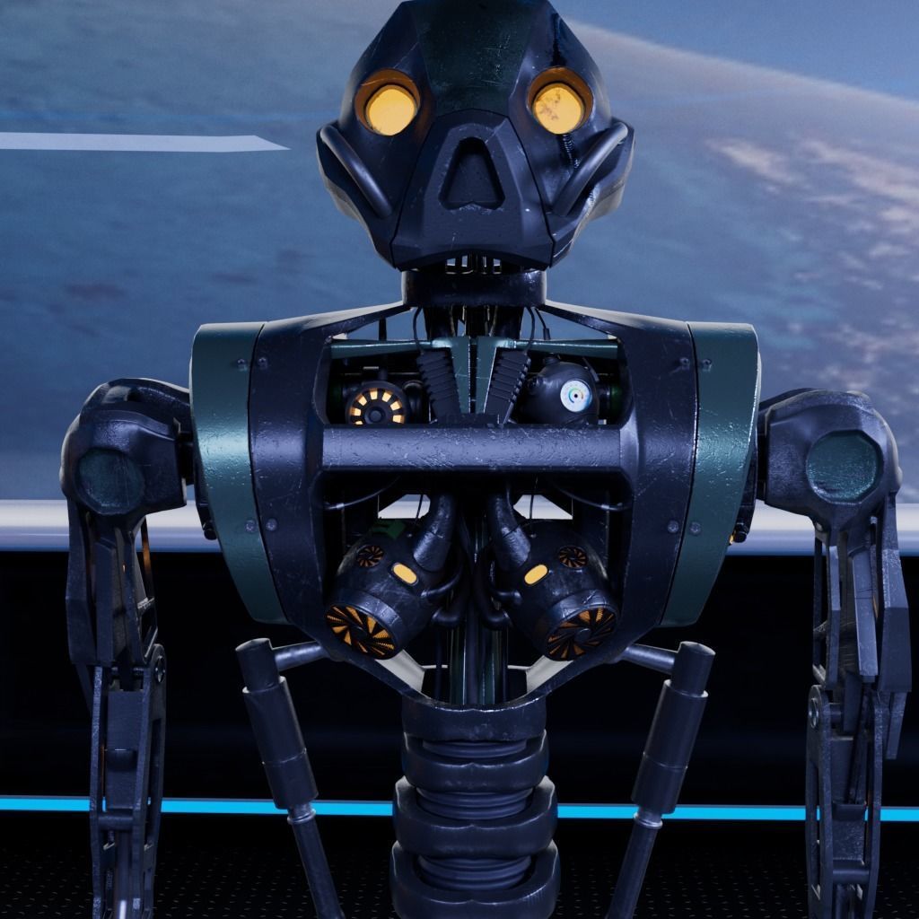 sci fi android robot 3D model | CGTrader