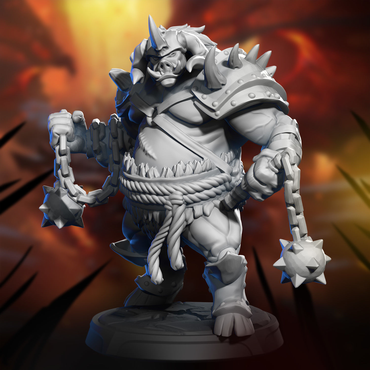 The Orc King Boss 3D model 3D printable | CGTrader