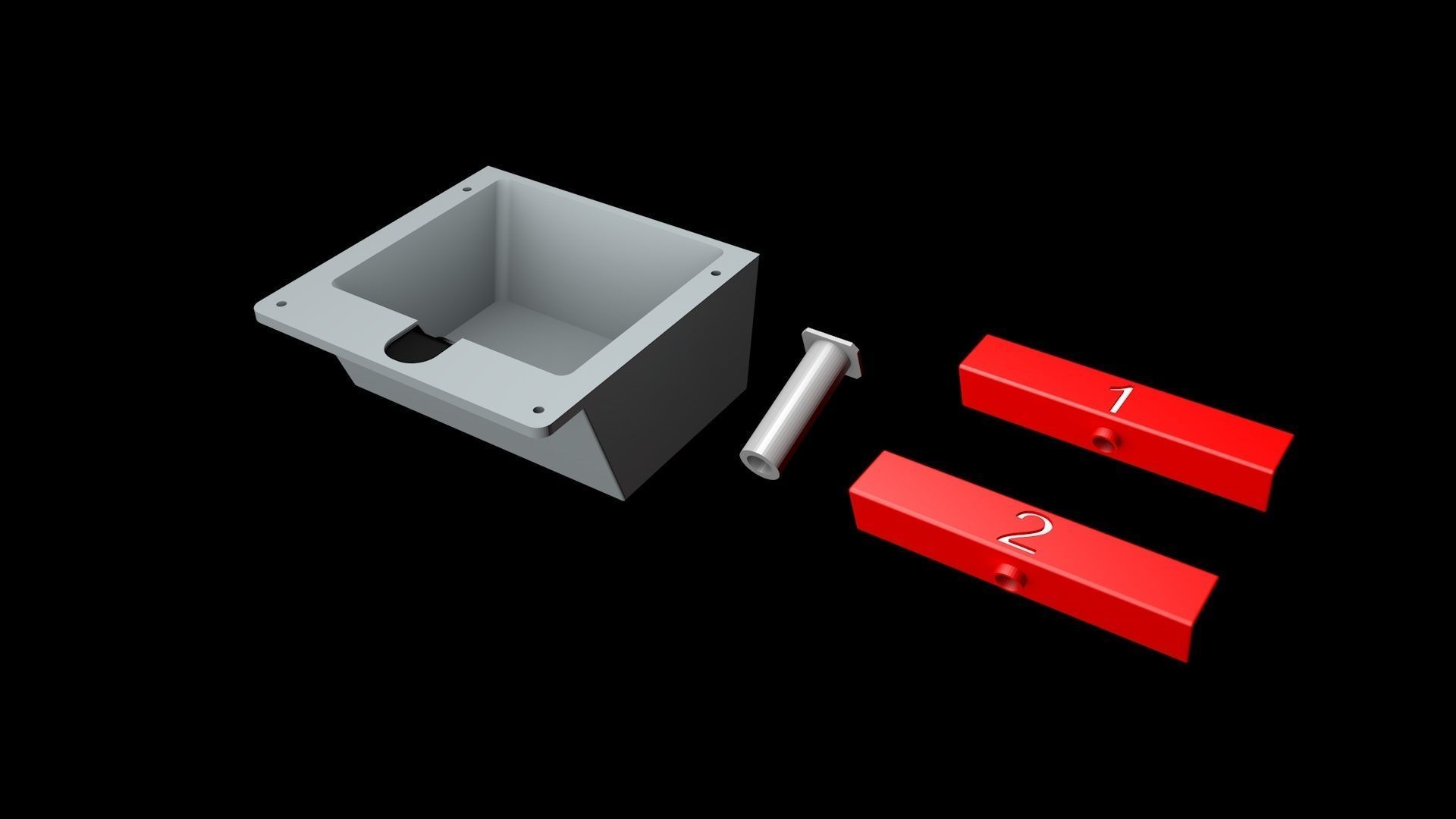 EMBRAER E1 OVERHEAD - DUMMY FIRE LEVER MECHANISM 3D model 3D printable ...