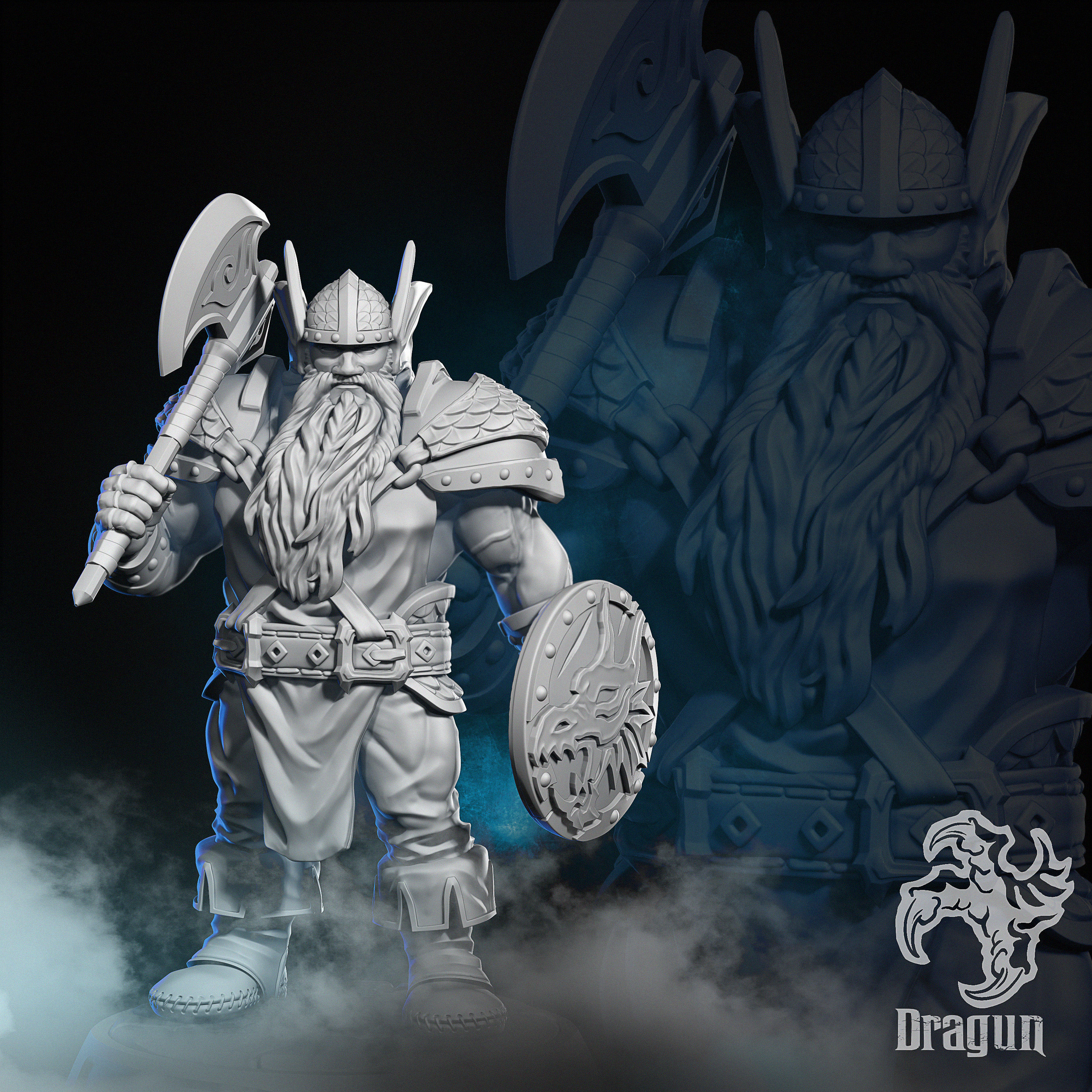 Hero Dwarf 3D model 3D printable | CGTrader