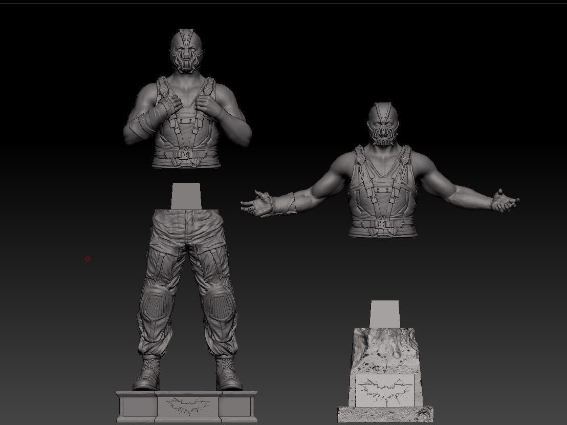 Dark Knight Rises Bane 3D model 3D printable | CGTrader