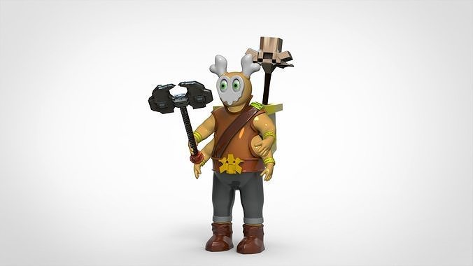 Skeleton Four Arms warrior 3d printable model 3D model 3D printable ...