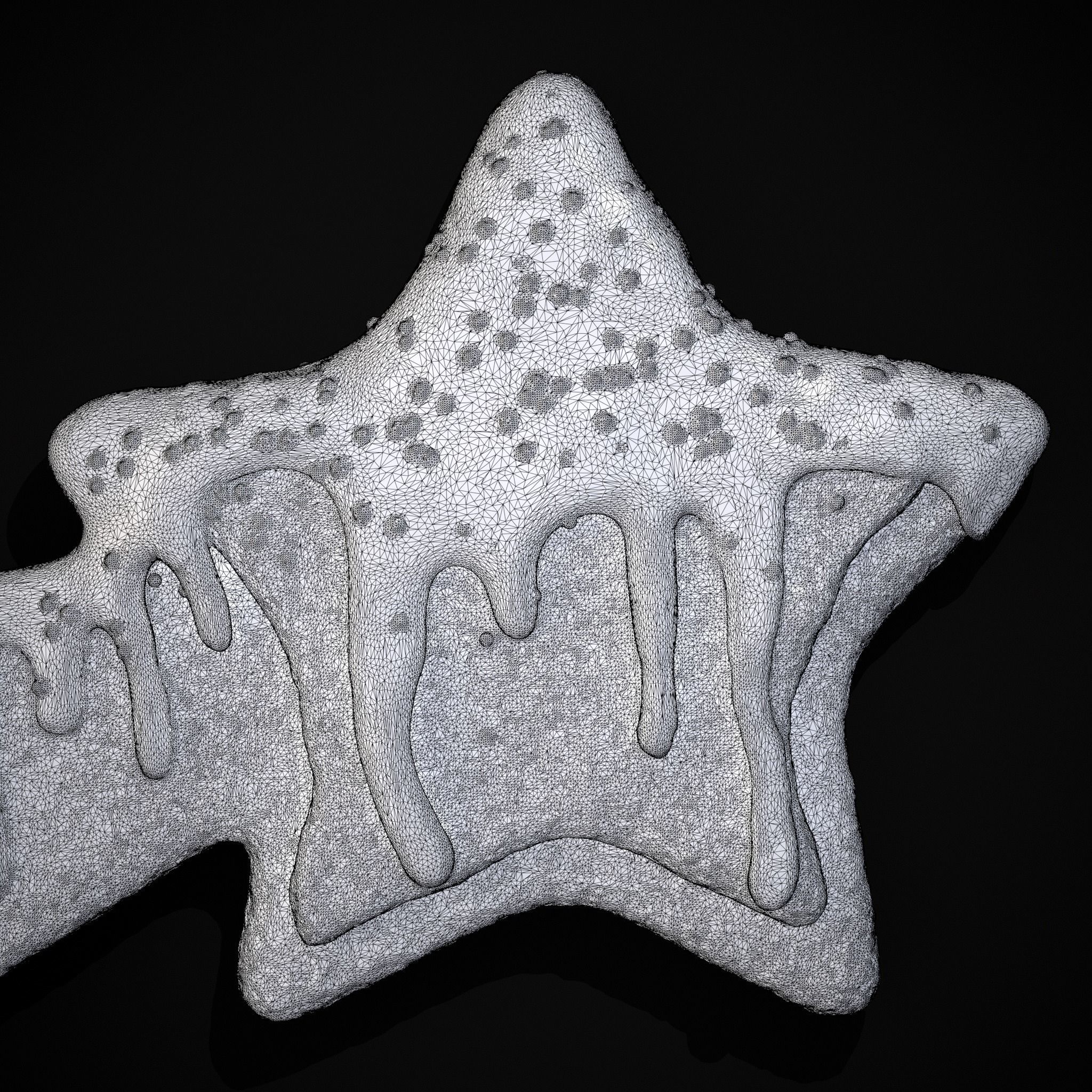 Shooting Star Icing Jelly Cookie 3D Print 3D model 3D printable | CGTrader