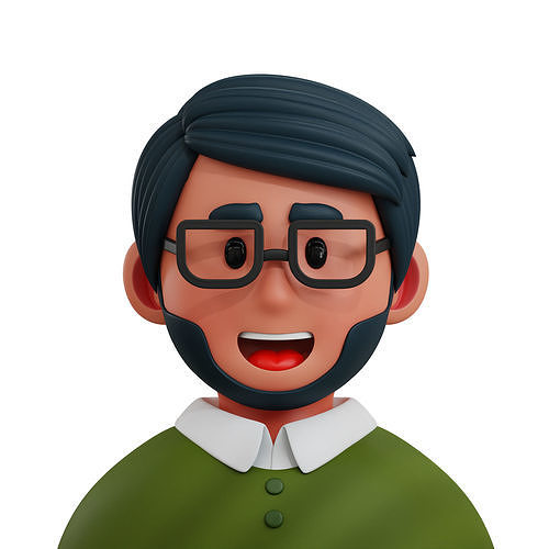 3D model 3d avatar profession as Writer VR / AR / low-poly | CGTrader