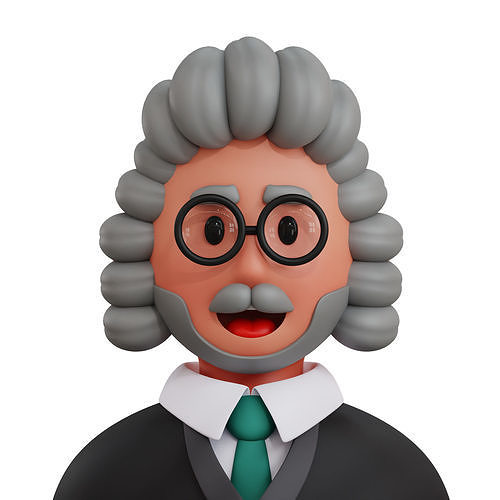 3D model 3d avatar profession as Judge VR / AR / low-poly | CGTrader
