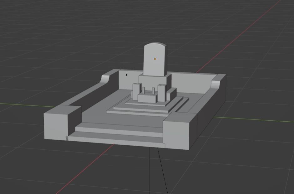 Japanese ohaka 3D model | CGTrader