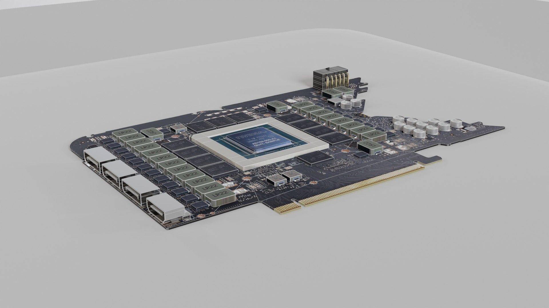 Nvidia GeForce RTX 4090 FE - no heatsink 3D model | CGTrader