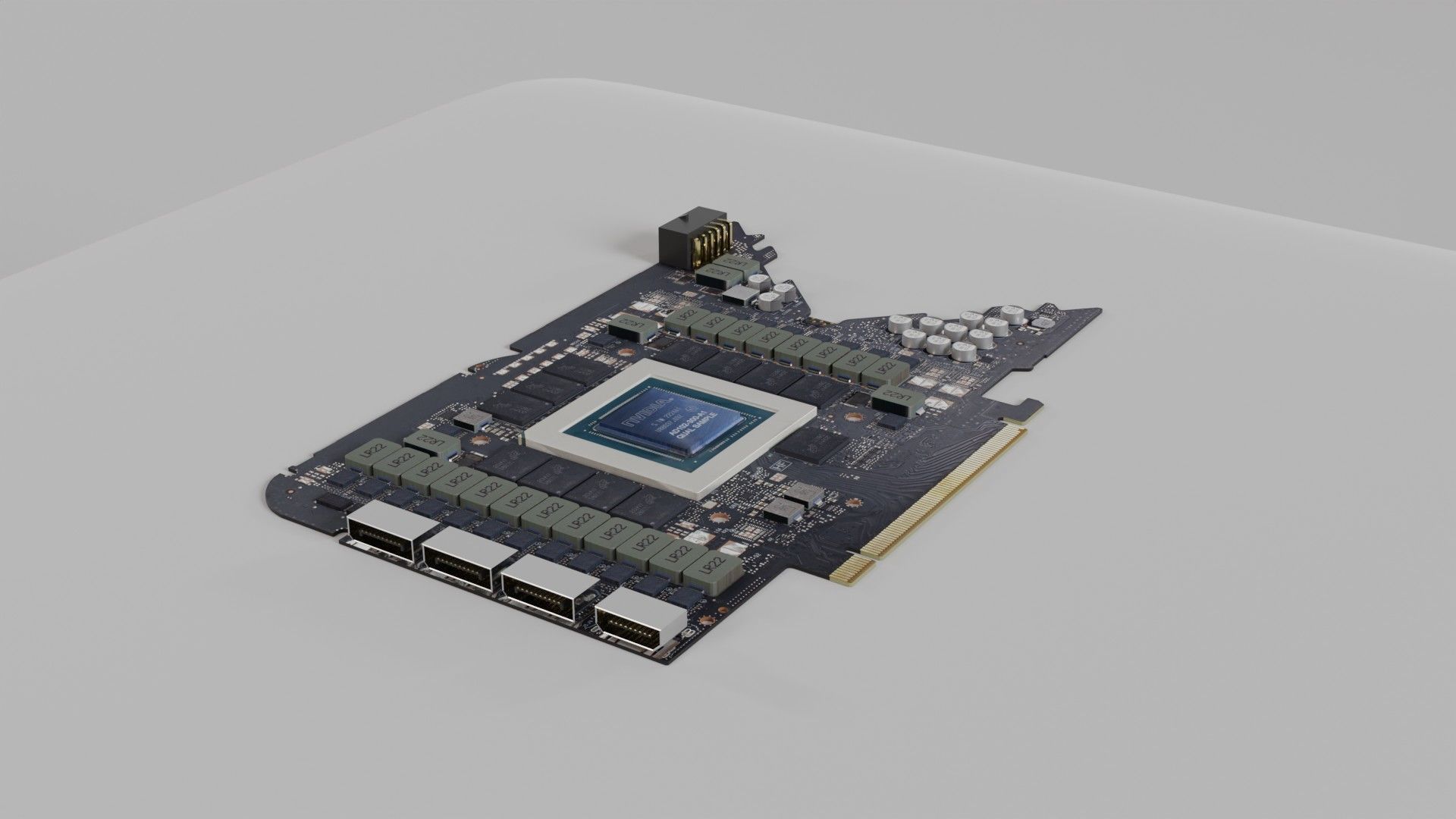 Nvidia GeForce RTX 4090 FE - no heatsink 3D model | CGTrader