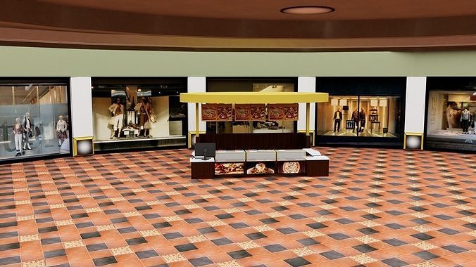 Mall interior 3D model | CGTrader
