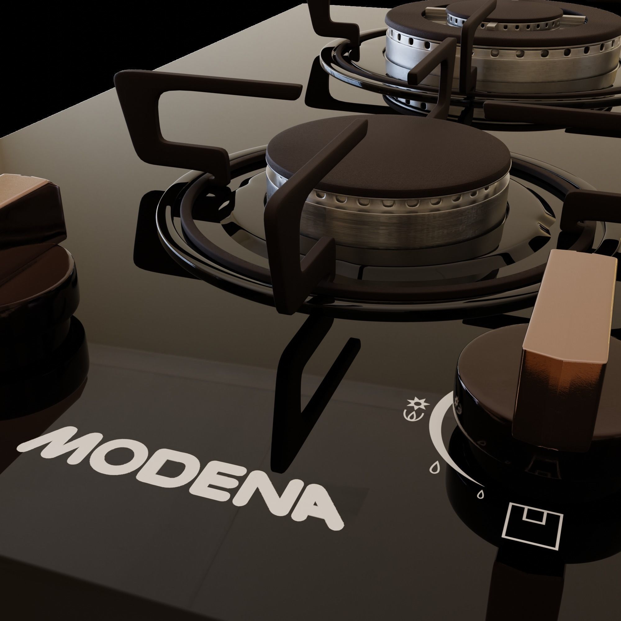 Modena Built In Gas Hob BH 1325 L free 3D model | CGTrader