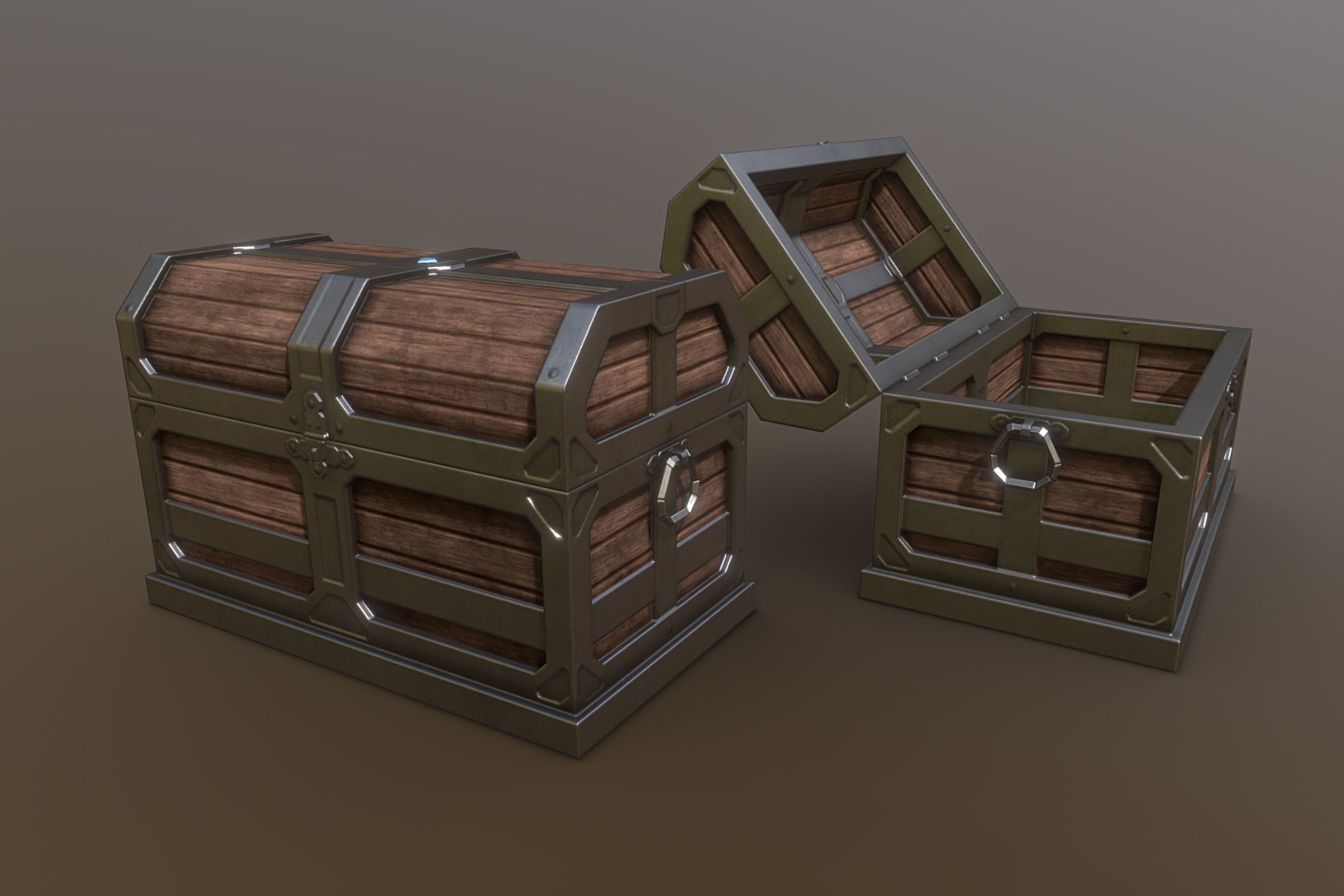 3D model PackPro - Chests VR / AR / low-poly | CGTrader