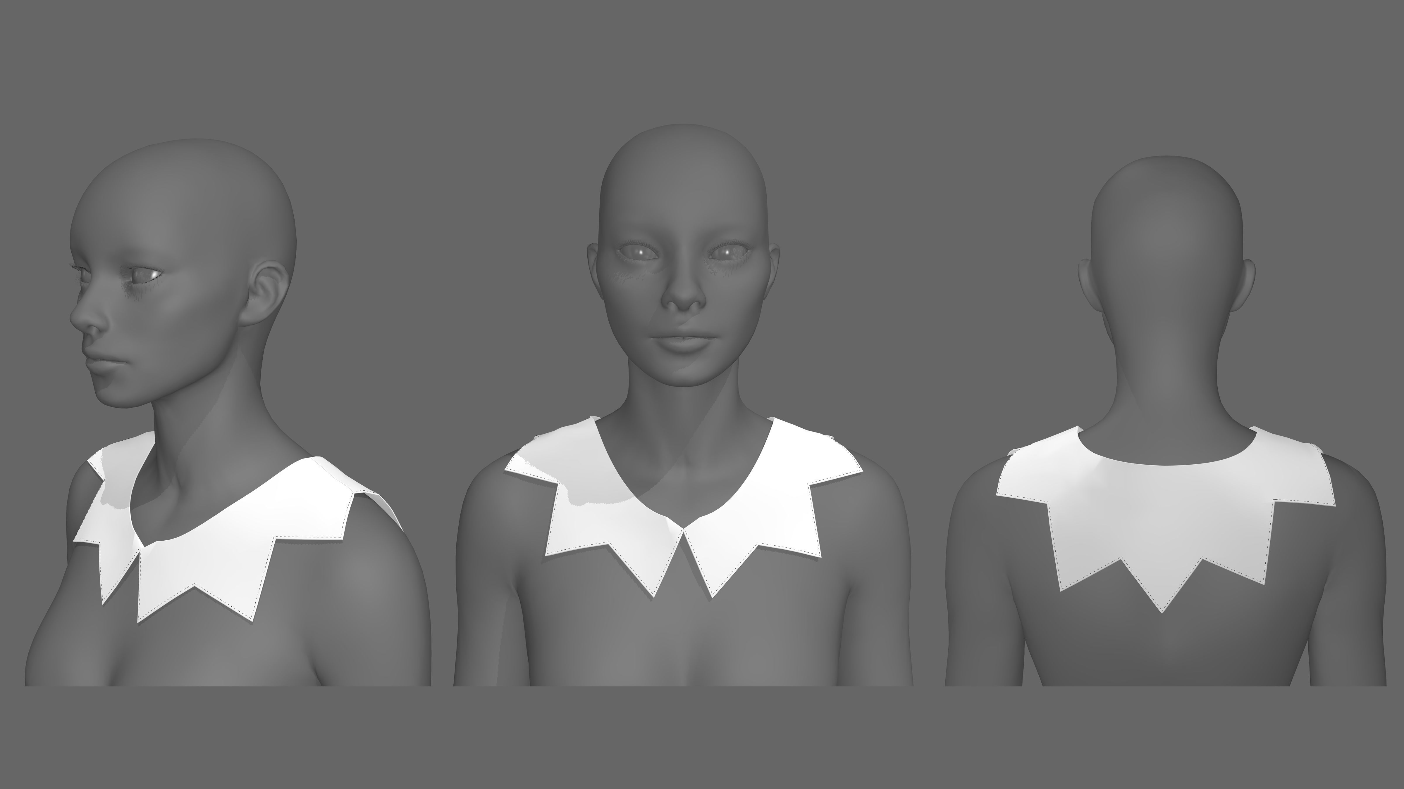 20 collar models 3D model | CGTrader