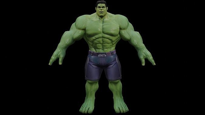 Hulk 3D Character Model 3D model rigged | CGTrader