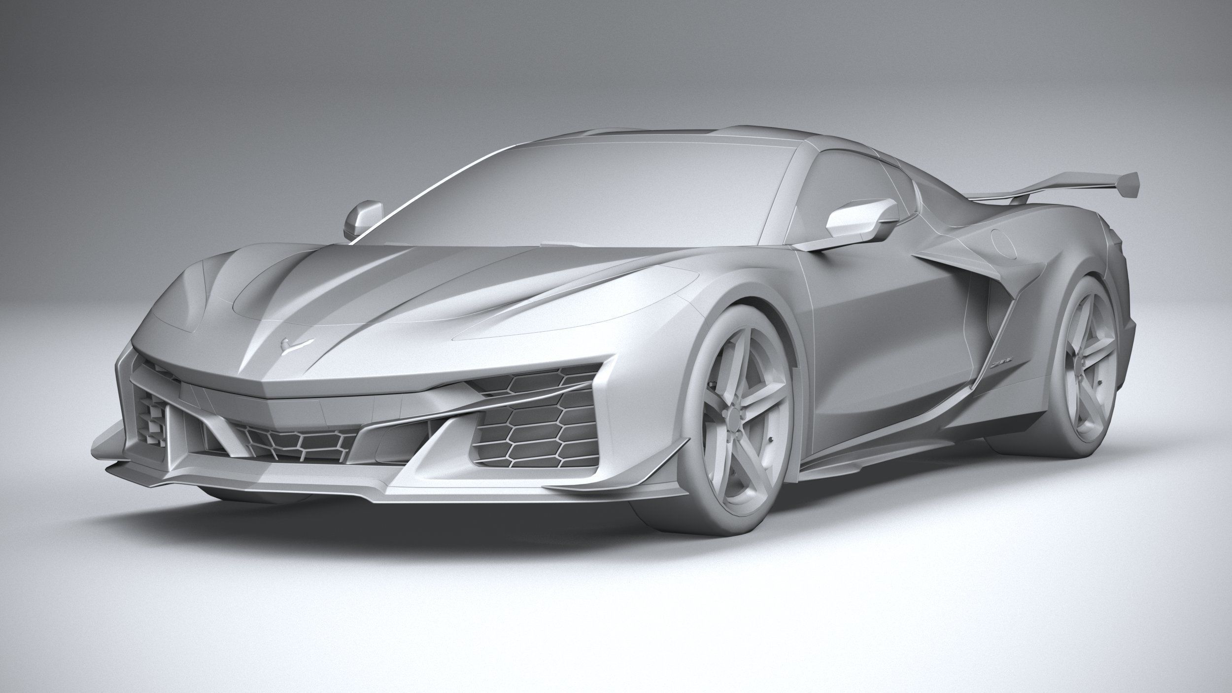 Chevrolet Corvette C8 Z06 CG 2023 lowpoly 3D model | CGTrader
