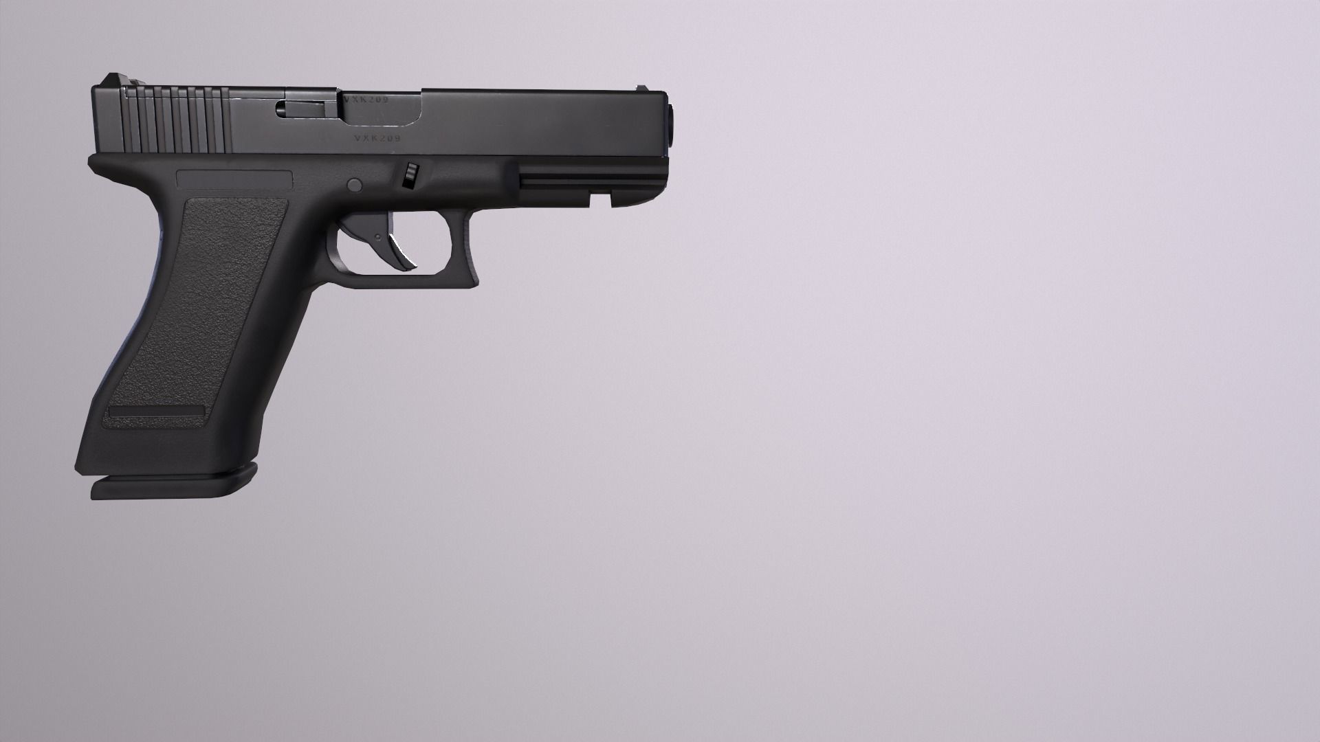 3D model 9mm Handgun - With Attachments VR / AR / low-poly | CGTrader