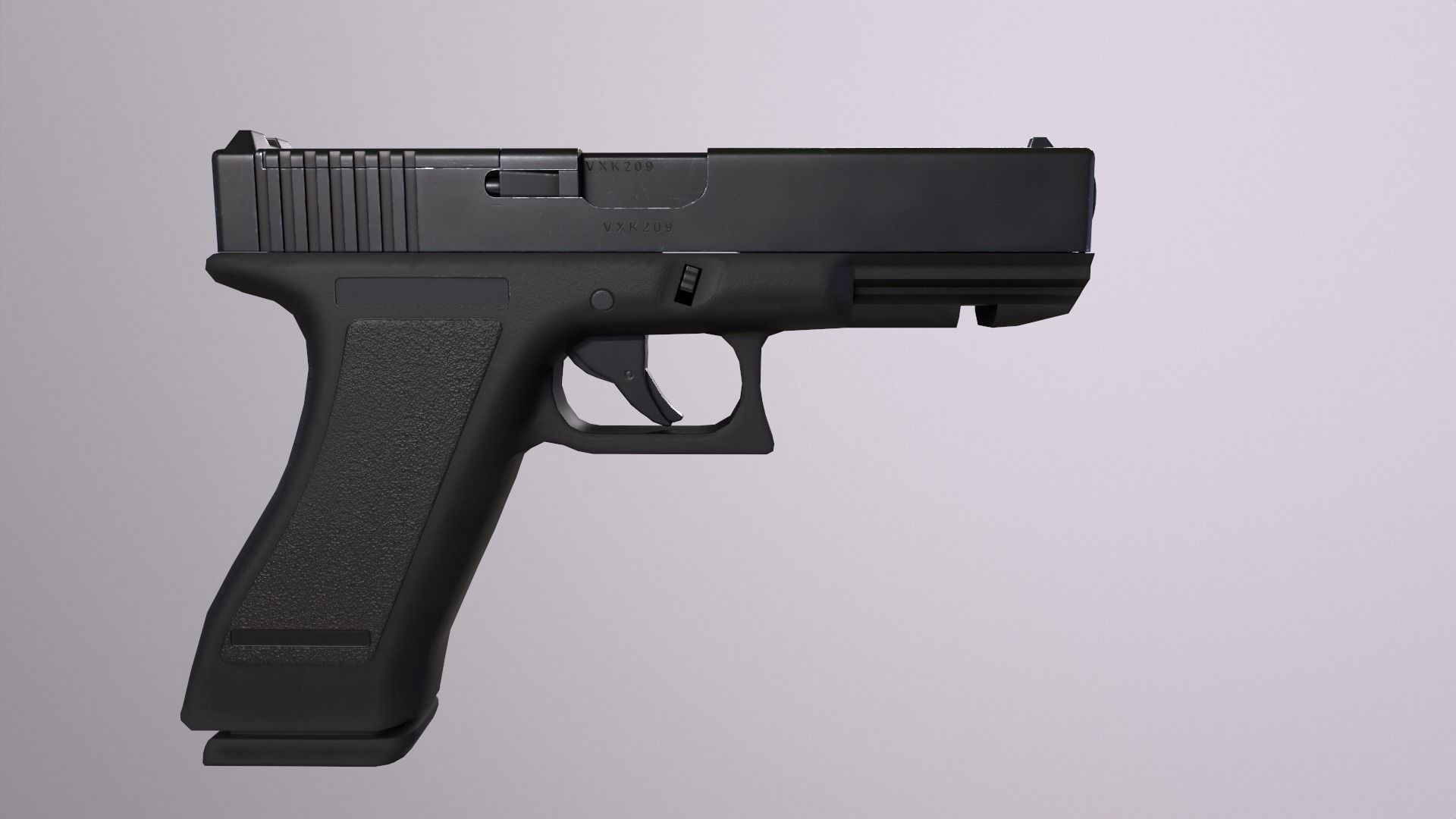 3D model 9mm Handgun - With Attachments VR / AR / low-poly | CGTrader