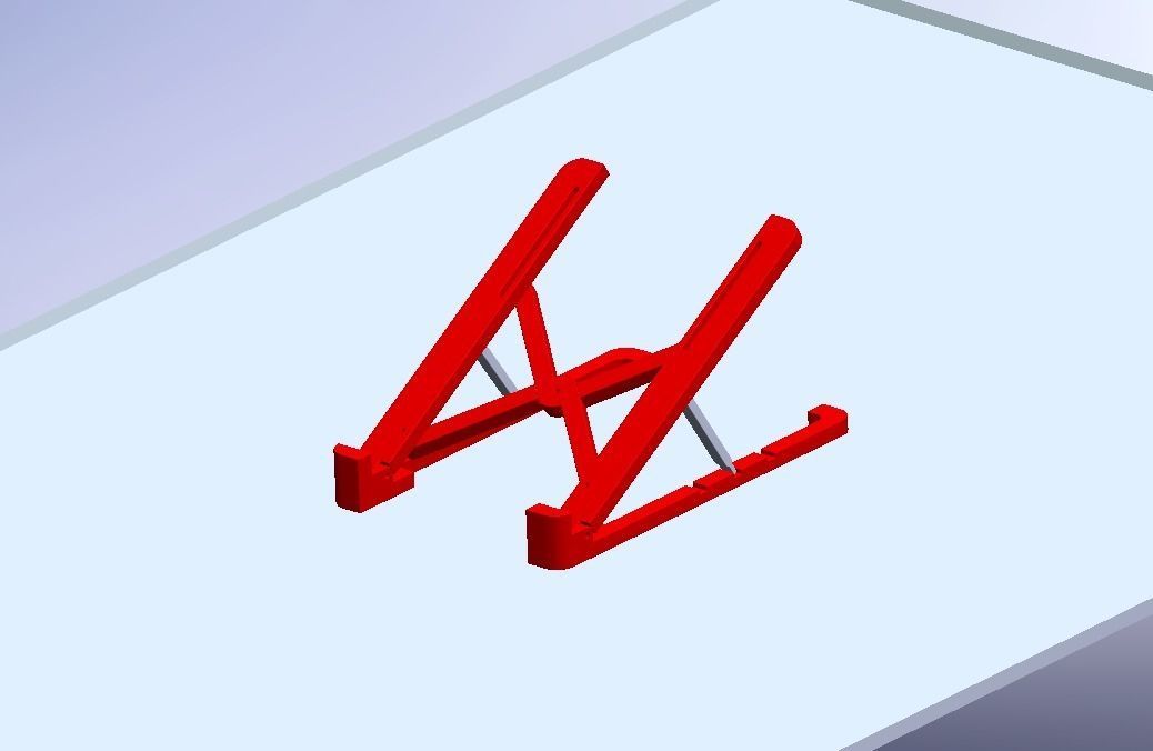 Foldable Compact Laptop Ipad Stand 3D model 3D printable | CGTrader
