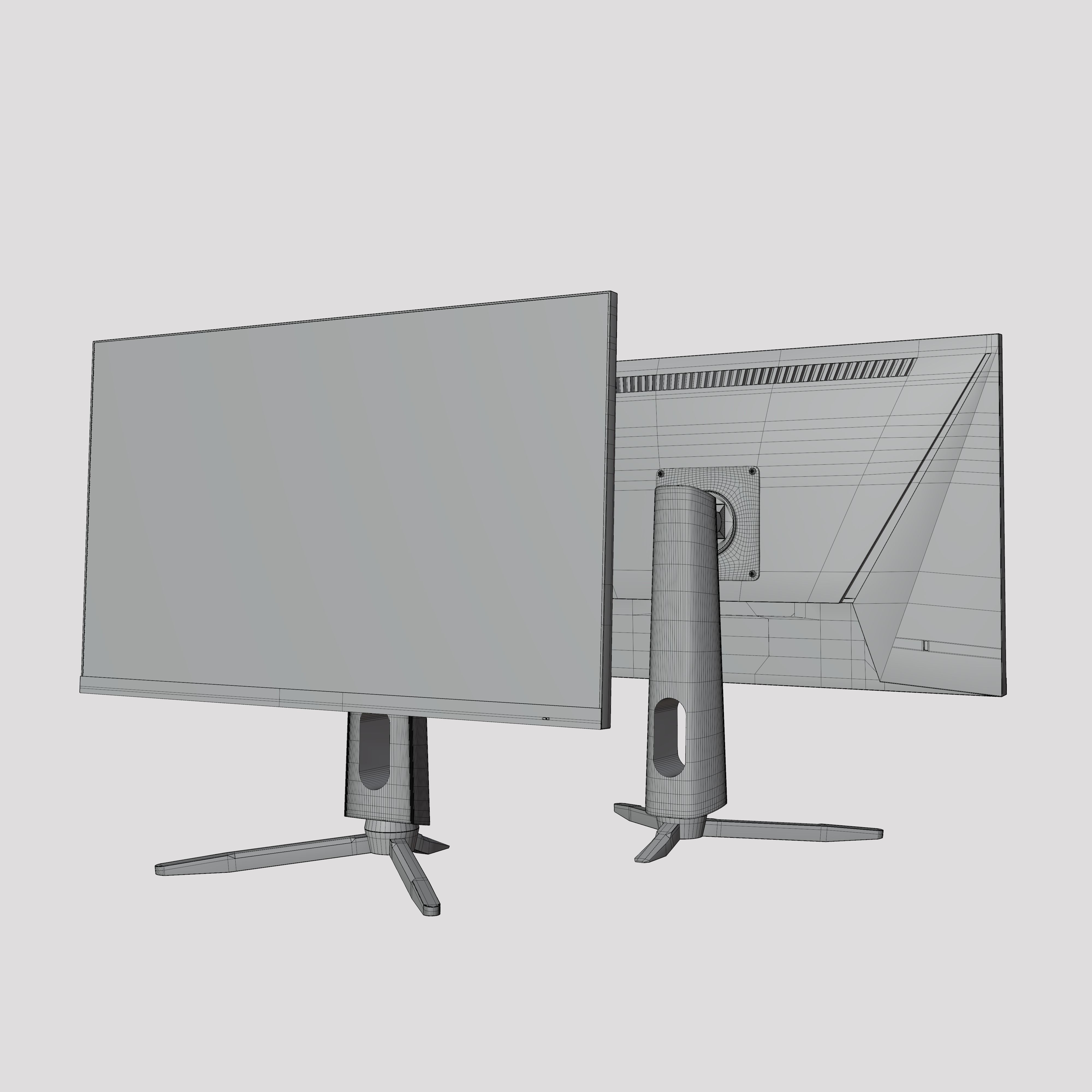Gaming monitor 3D model | CGTrader