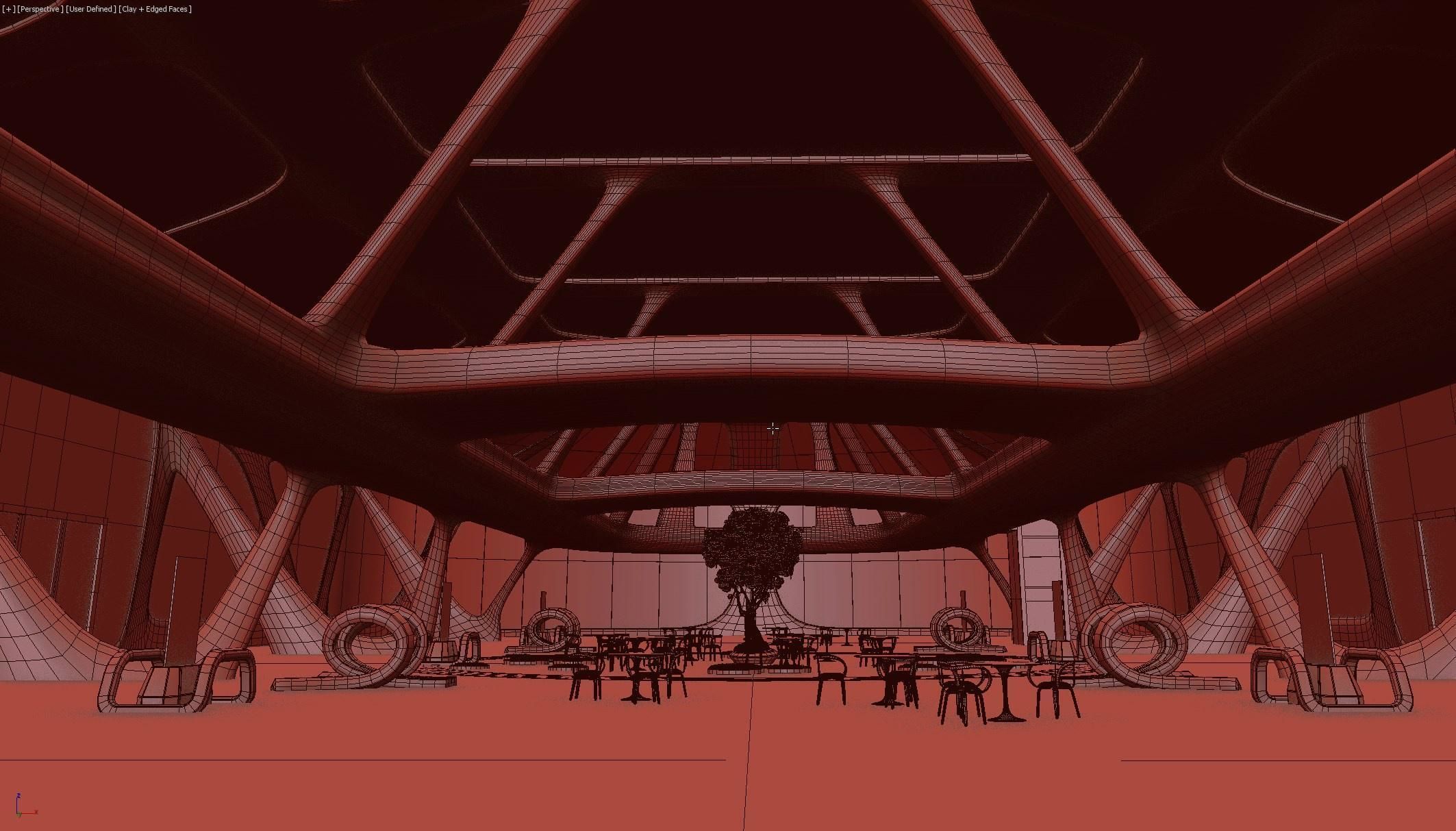 Exhibition Hall Futuristic 3D model | CGTrader